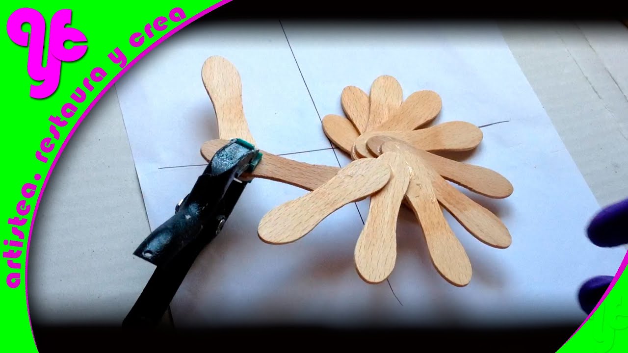 ⏲ RELOJ de PARED EXCLUSIVO con PALITOS de HELADO - YouTube