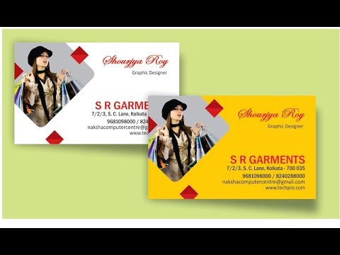 Professional Business Card Design in CorelDRAW - YouTube