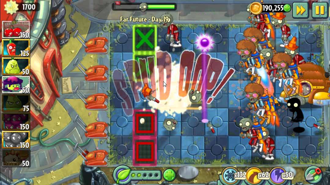 Plants Vs Zombies 2 Defeat Disco tron 3000 Zombies - YouTube