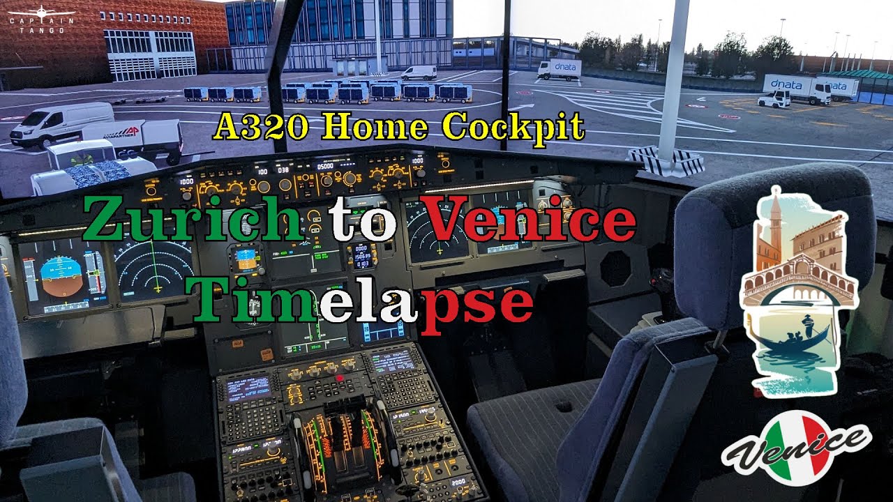A320 Home Cockpit Timelapse | Full Flight in 3 Minutes | Zurich to ...