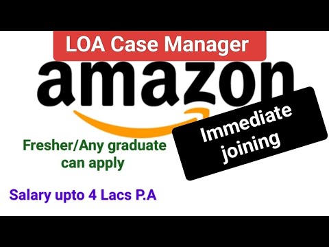 Amazon LOA Case Manager|Amazon LOA Case Manager in Telugu|Amazon Work ...
