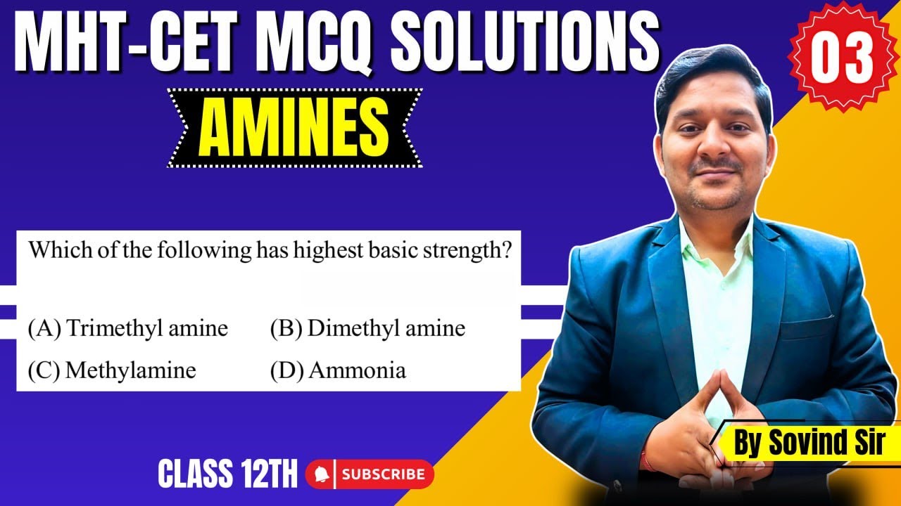 Which of the following has highest basic strength? | MHT-CET 2024 ...