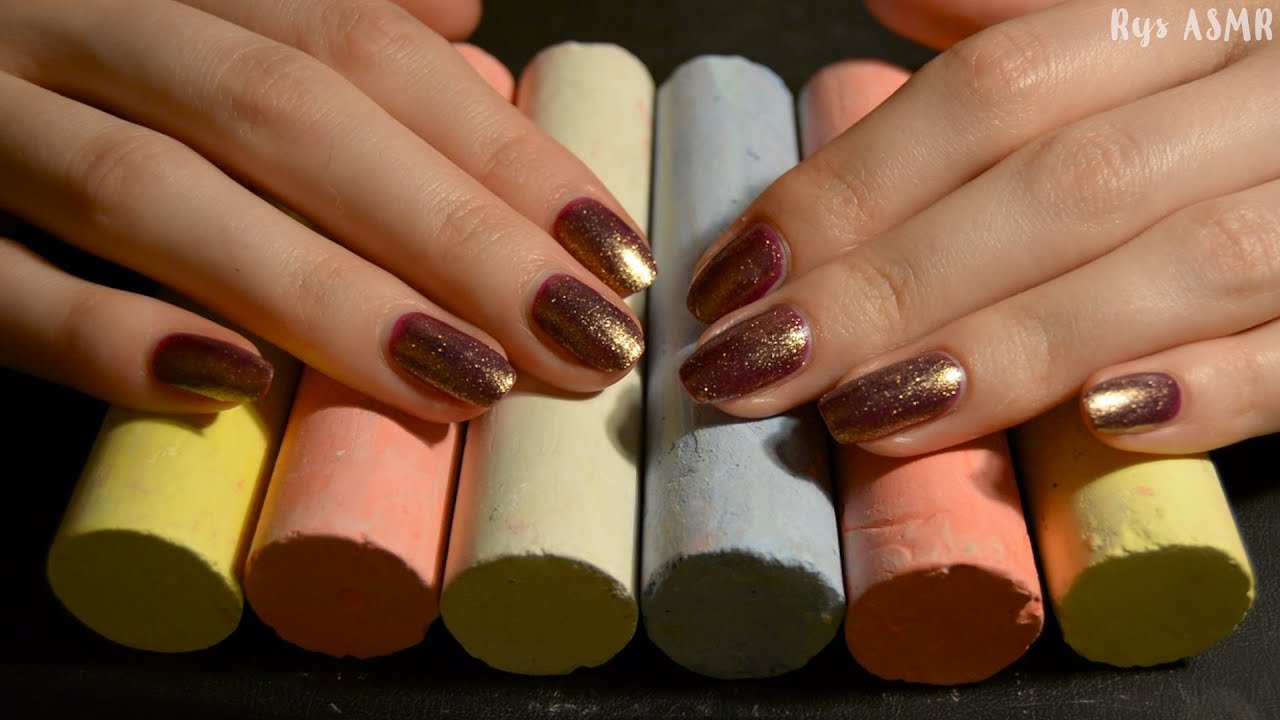 ASMR│Wet Chalk Cutting│Colored Jumbo Chalk - YouTube