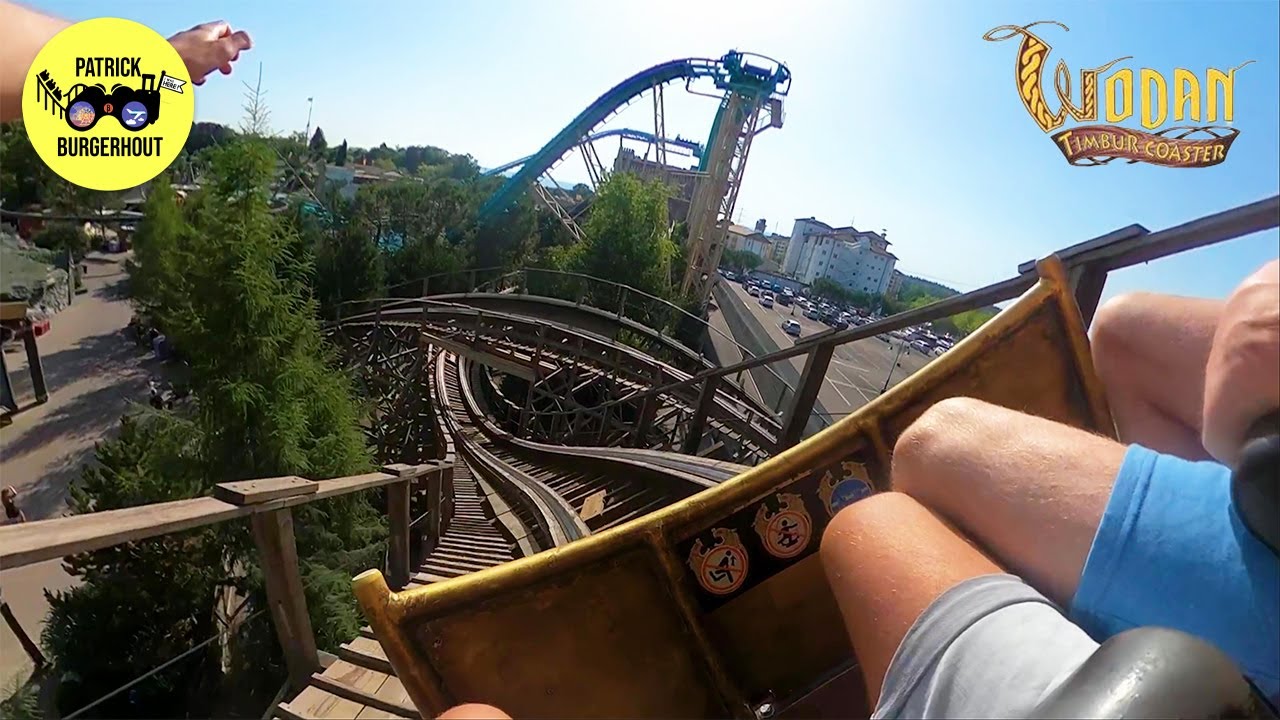 Wodan Timbur Coaster at Europa-Park 4K Front Row POV - YouTube