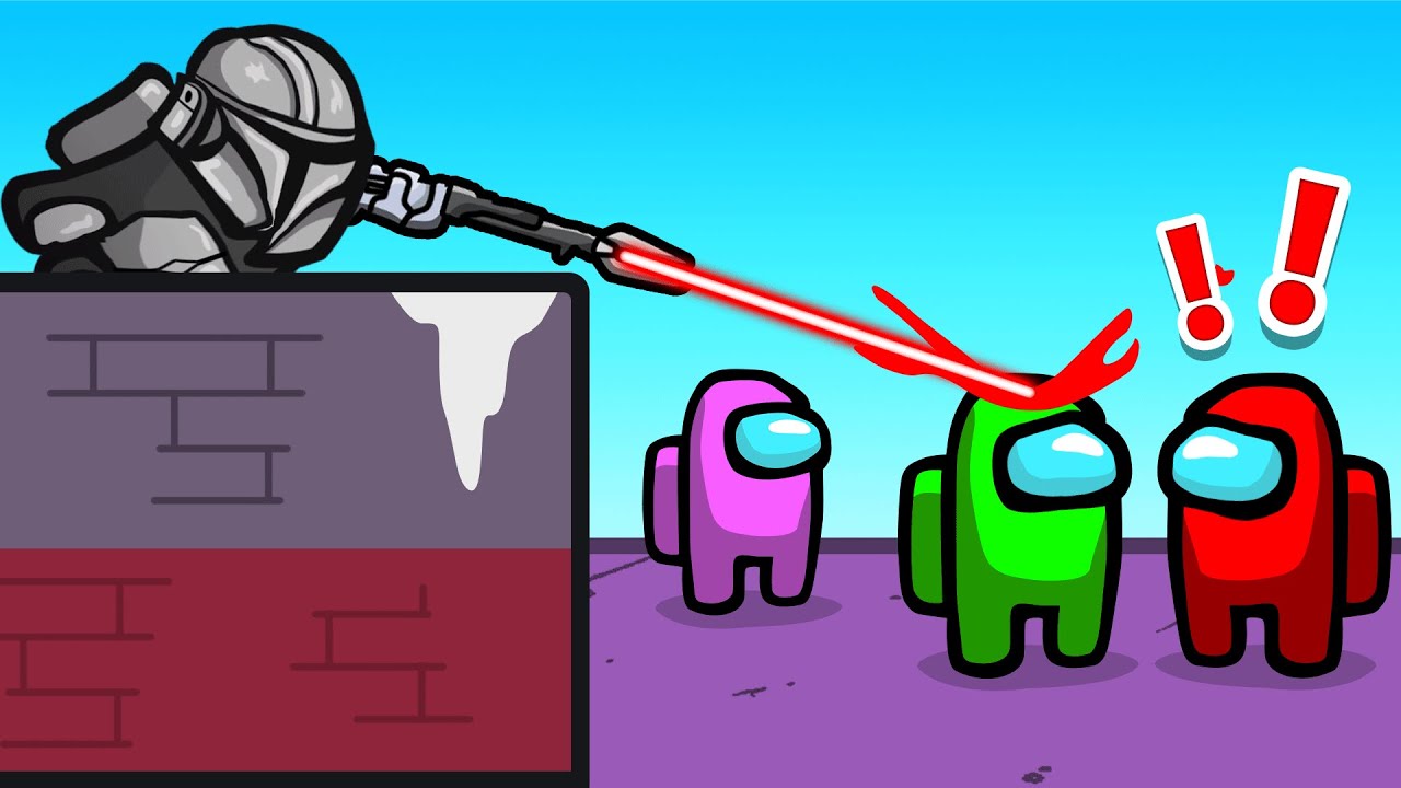 IMPOSTOR MANDALORIAN SNIPER In Among Us! - YouTube