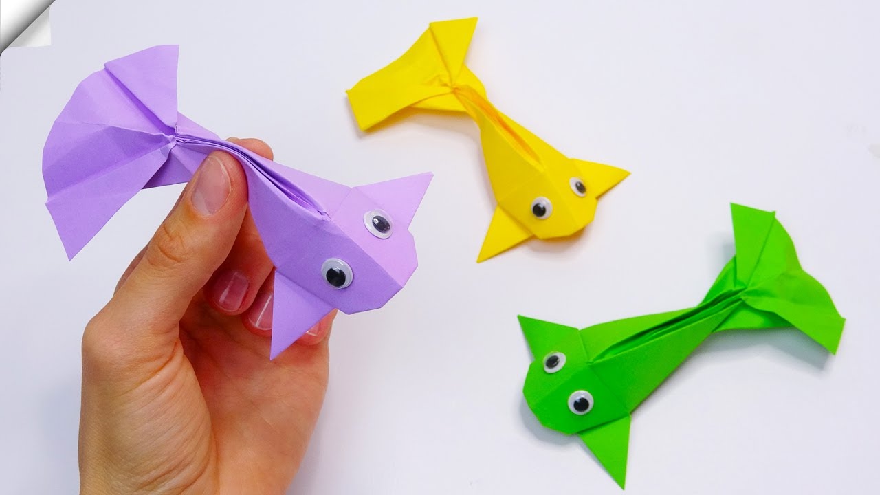 Amazing paper toys | Paper Fish | DIY paper crafts - YouTube