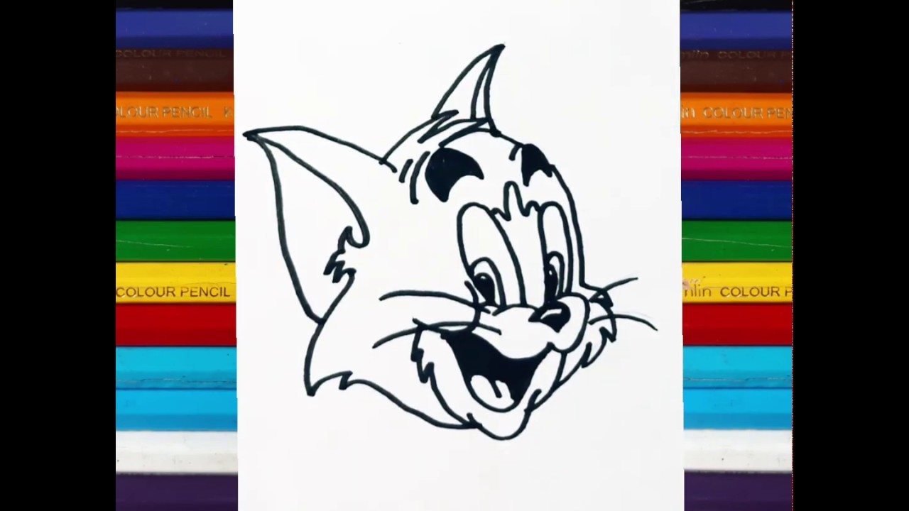 How to draw tom step by step. Tom drawing tutorial in very easy way ...