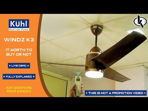 KUHL Windzz K3 Smart Fan Has a SECRET Feature | Installation & Live Demo |