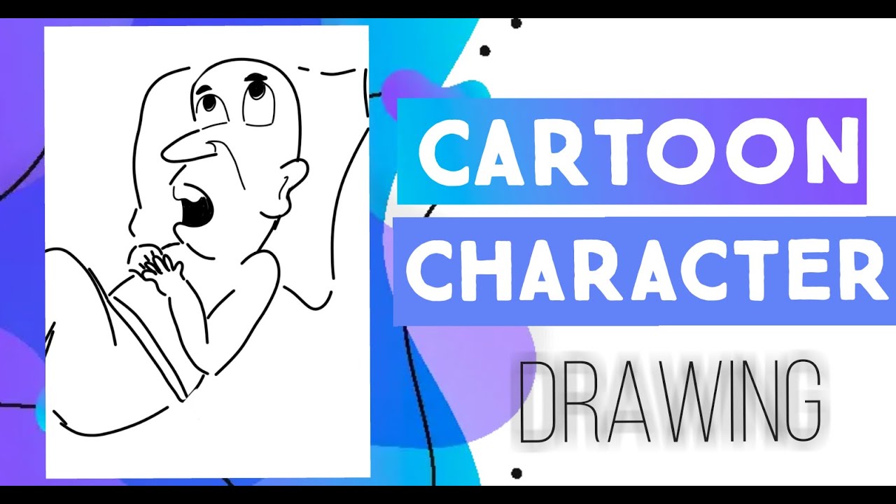 CARTOON CHARACTER DRAWING | DIGITAL ART | EASY DRAWING | SketchBook ...