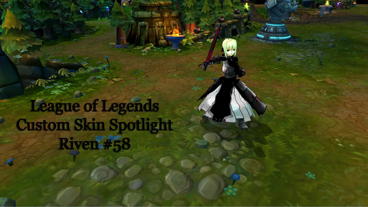 League of Legends Custom Skin Spotlight Riven #58 | Saber Alter - YouTube
