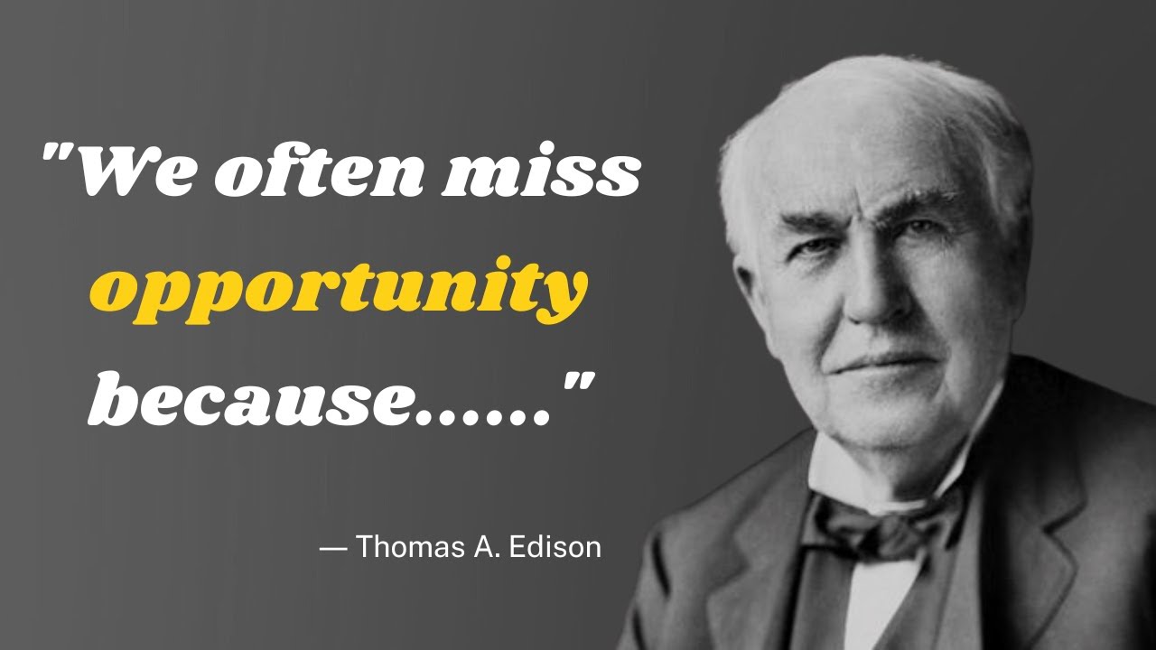 Thomas Edison Quotes | Thomas Edison Quotes in English | Thomas Edison ...