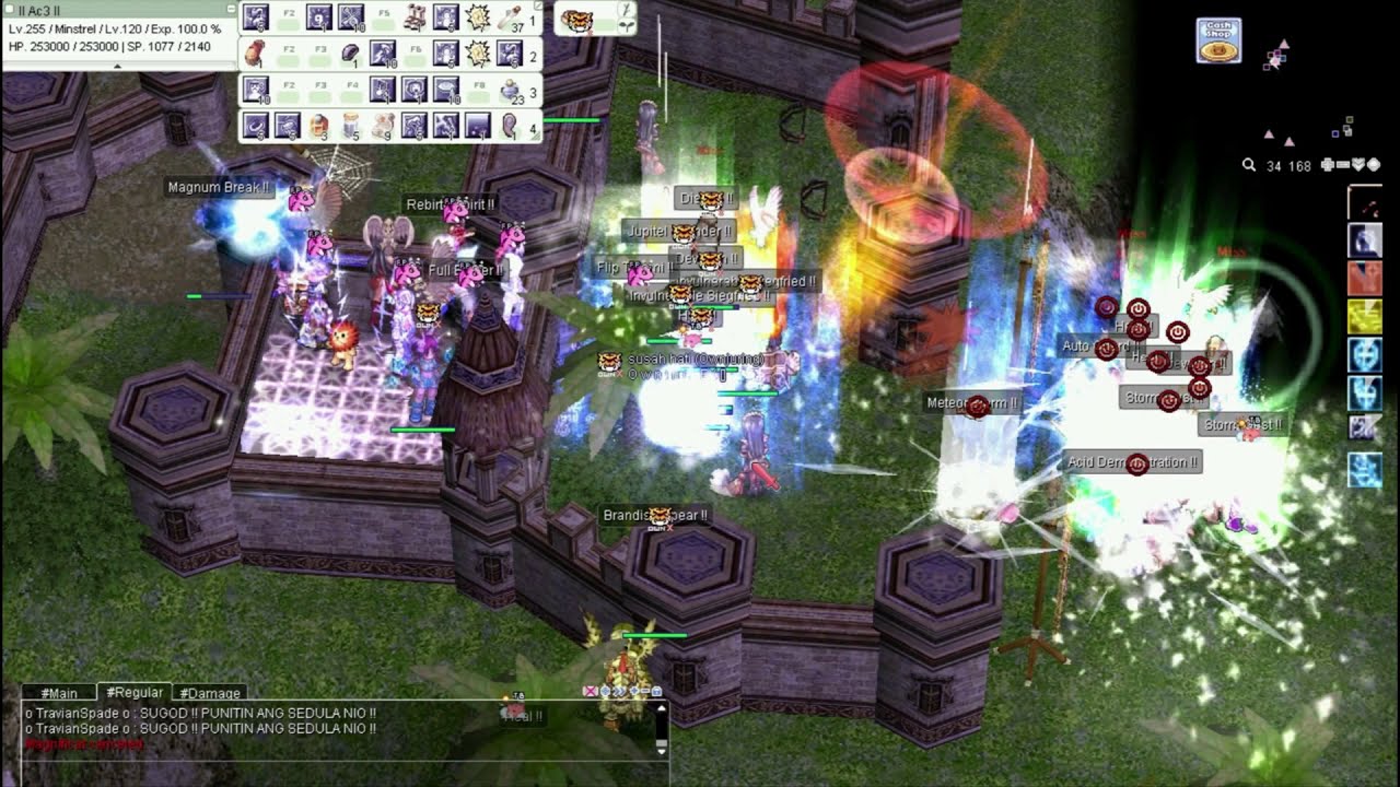 [Ragnarok WOE] RebirthRO: Owning EX & Frosted Puff Guild - YouTube