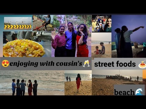 😍enjoying the beach view with cousin's🥂 | ullala beach🌊 | mangalore🌴 ...