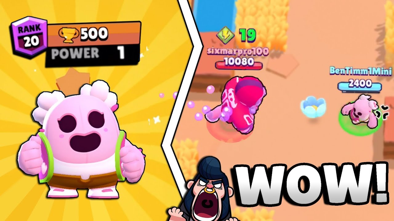 LEVEL 1 SPIKE GETS 500 TROPHIES FROM SHOWDOWN IN BRAWL STARS! - YouTube