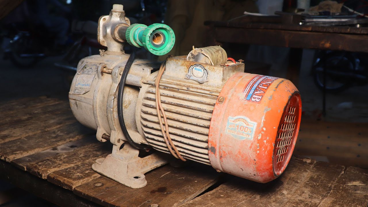 How To Making Old Water Pump Motor Rewinding Restored - YouTube