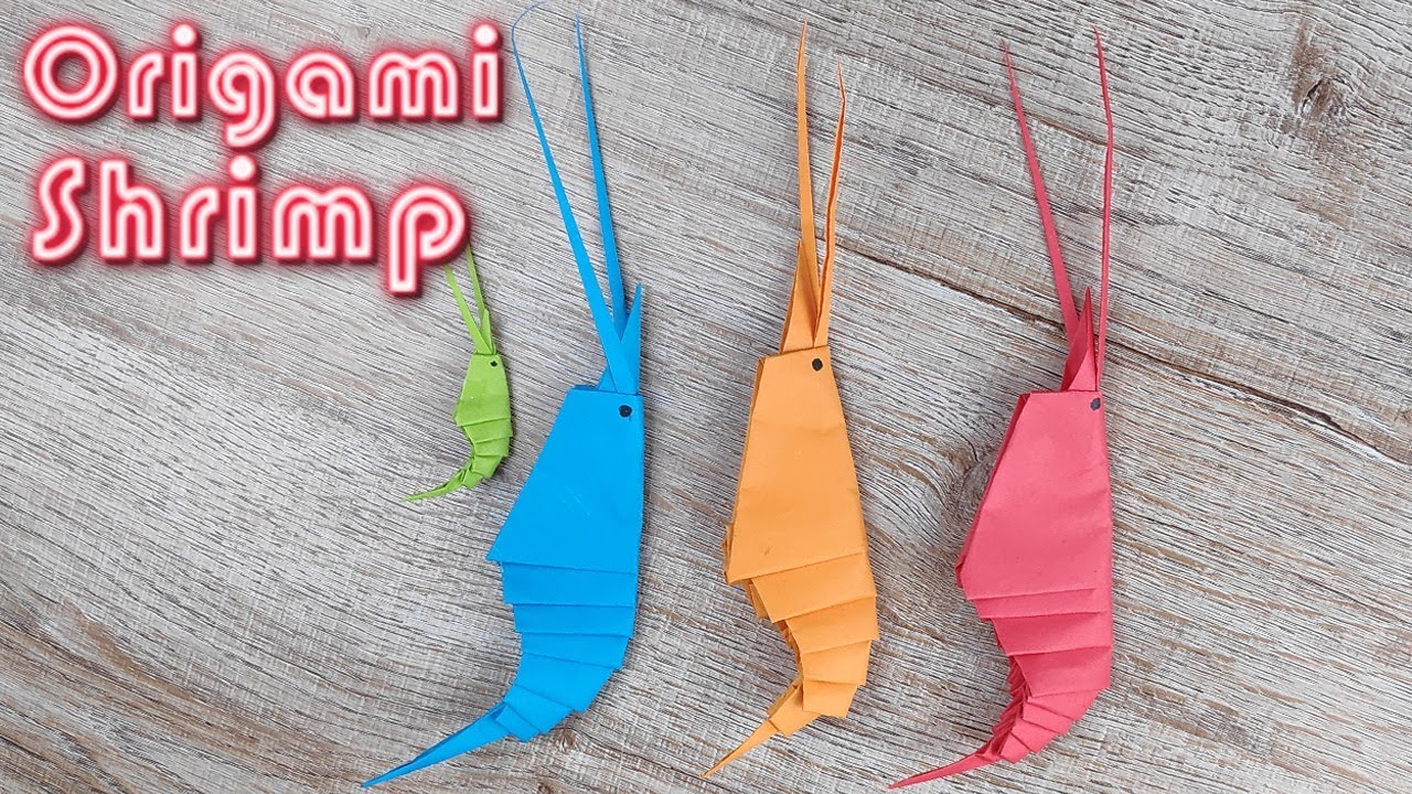 DIY Toy Paper Shrimp | How To Make Shrimp Paper Origami | Как свернуть ...