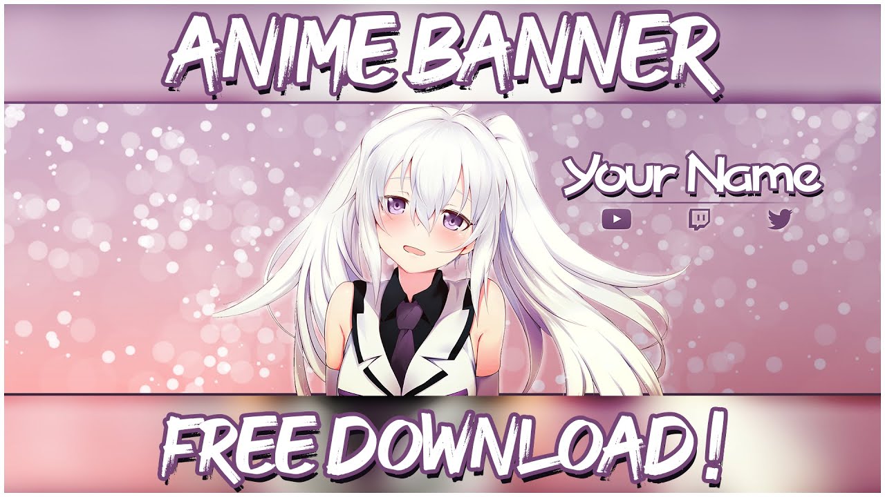Anime Banner #1 | FREE DOWNLOAD (PSD) - YouTube