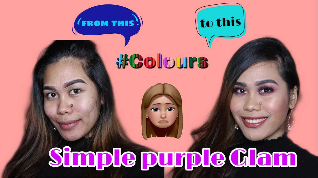 PURPLE GLAM for MORENA using Morphe pallet - YouTube