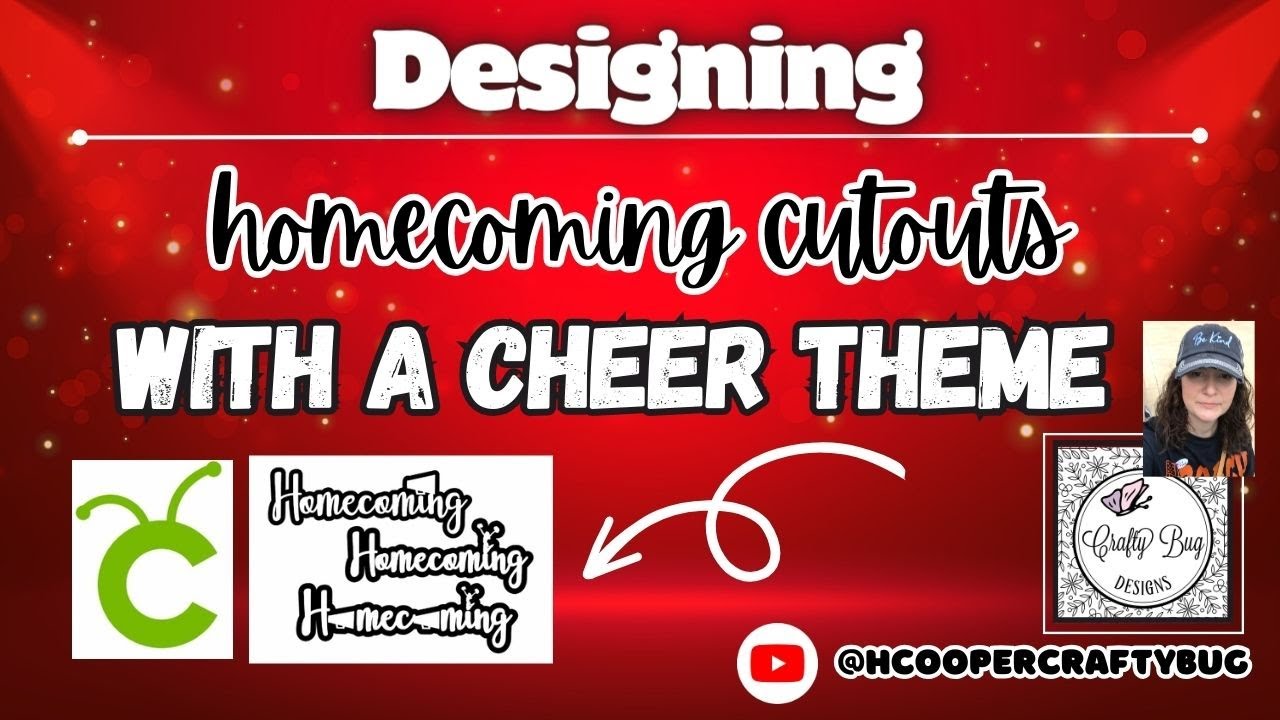 Designing homecoming cheer cutouts in Cricut Design Space #cricut # ...