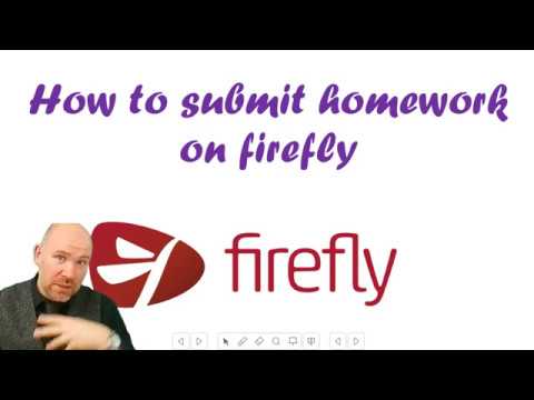 Student Guide: How to submit homework on firefly - YouTube