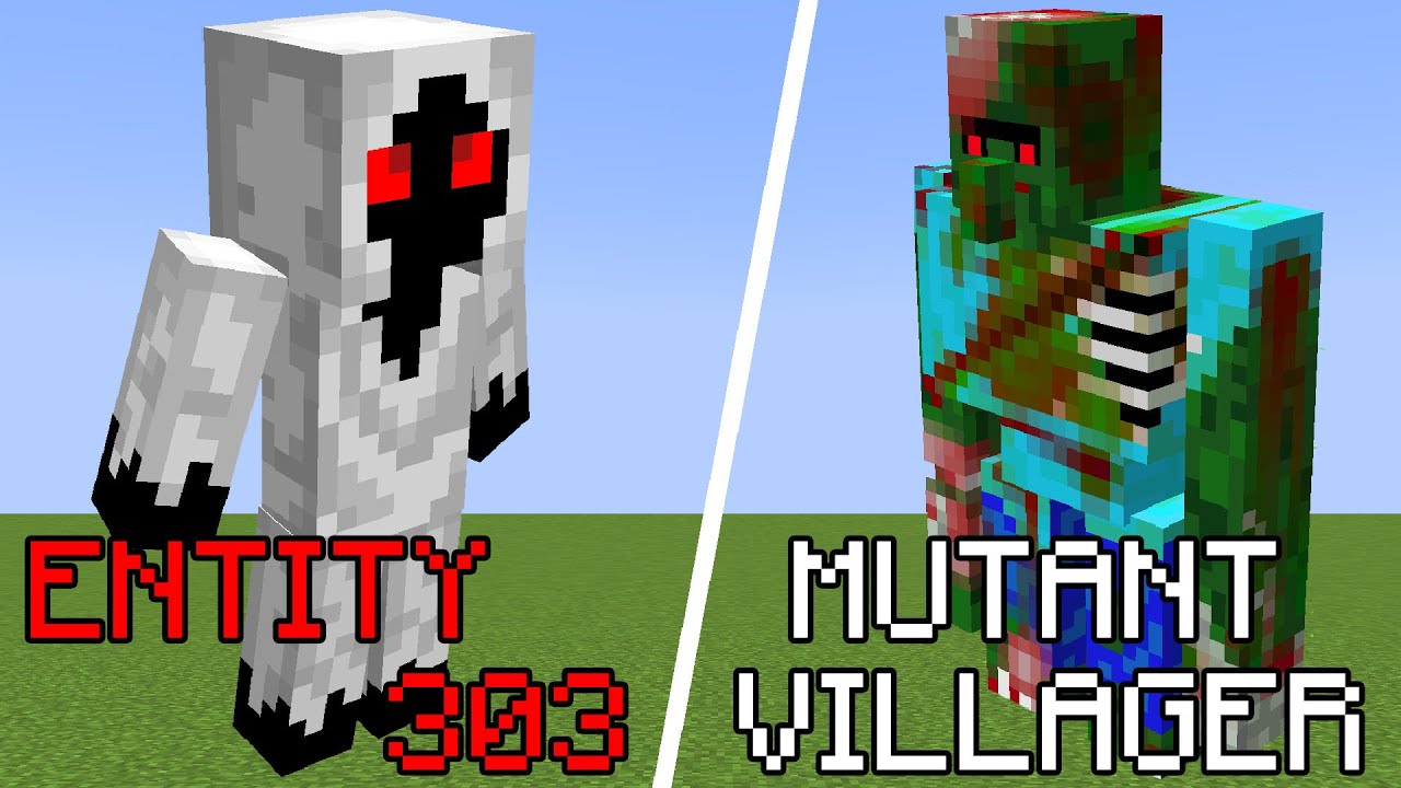 ENTITY 303 vs MUTANT VILLAGER - YouTube