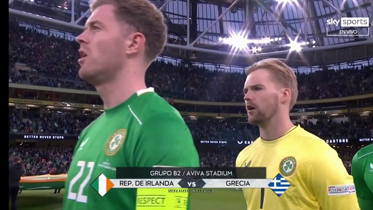 Republic of Ireland vs Greece National Anthem - UEFA Nations League ...