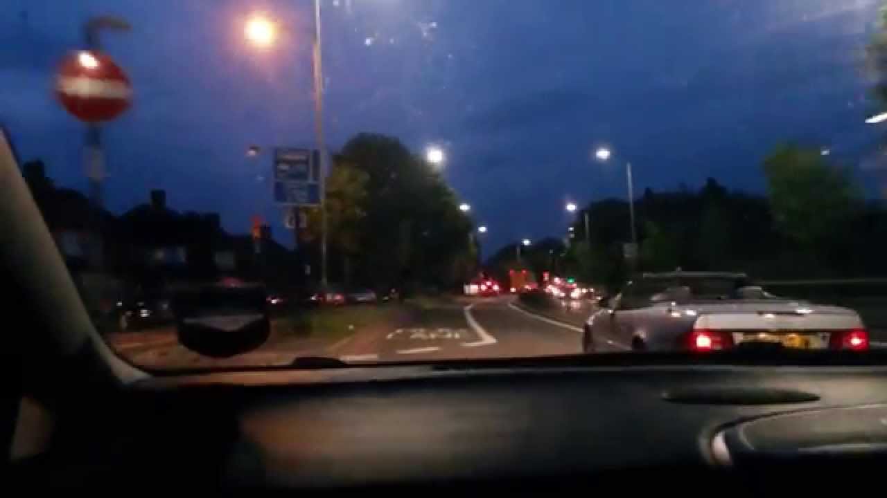 Night car ride in London. - YouTube