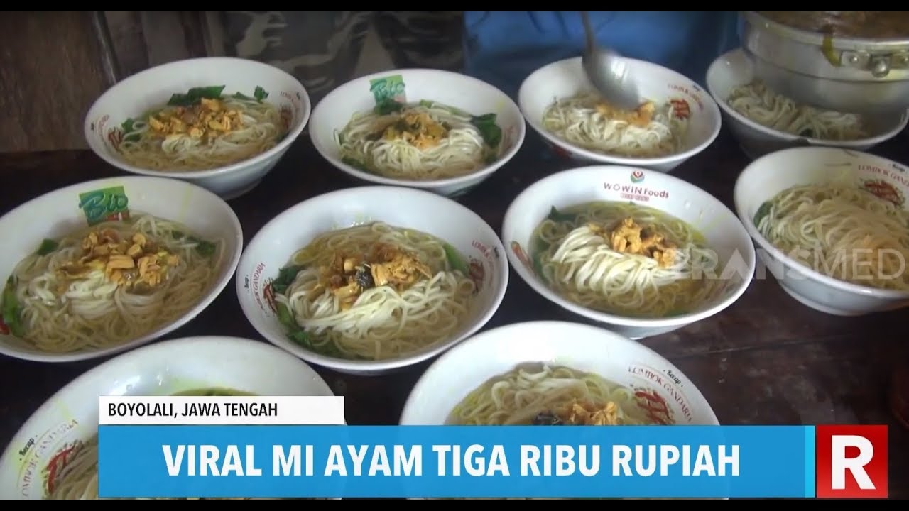 VIRAL MI AYAM TIGA RIBU RUPIAH | REDAKSI PAGI (10/12/19) - YouTube