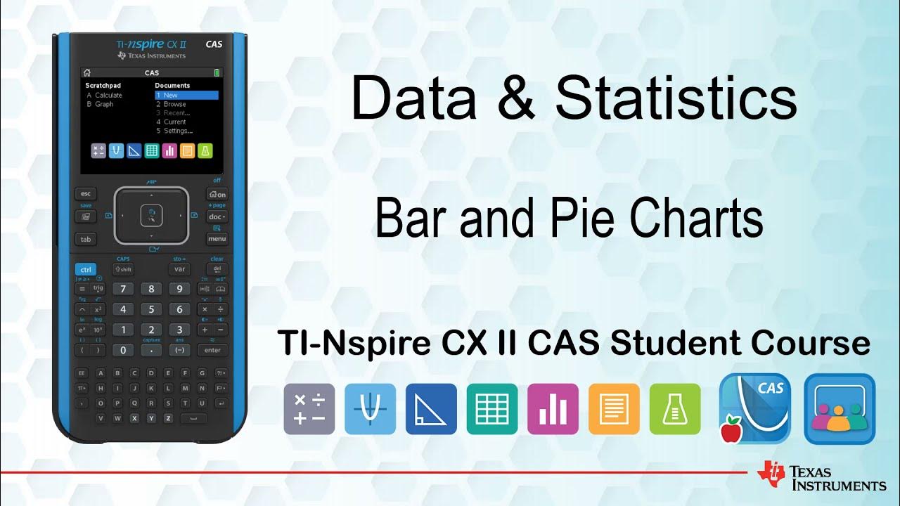 Bar and Pie Charts | TI-Nspire CX II CAS | Getting Started Series - Data and Statistics - YouTube
