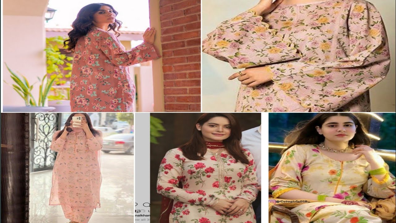 floral prints designs||same print designs|summer dresses - YouTube