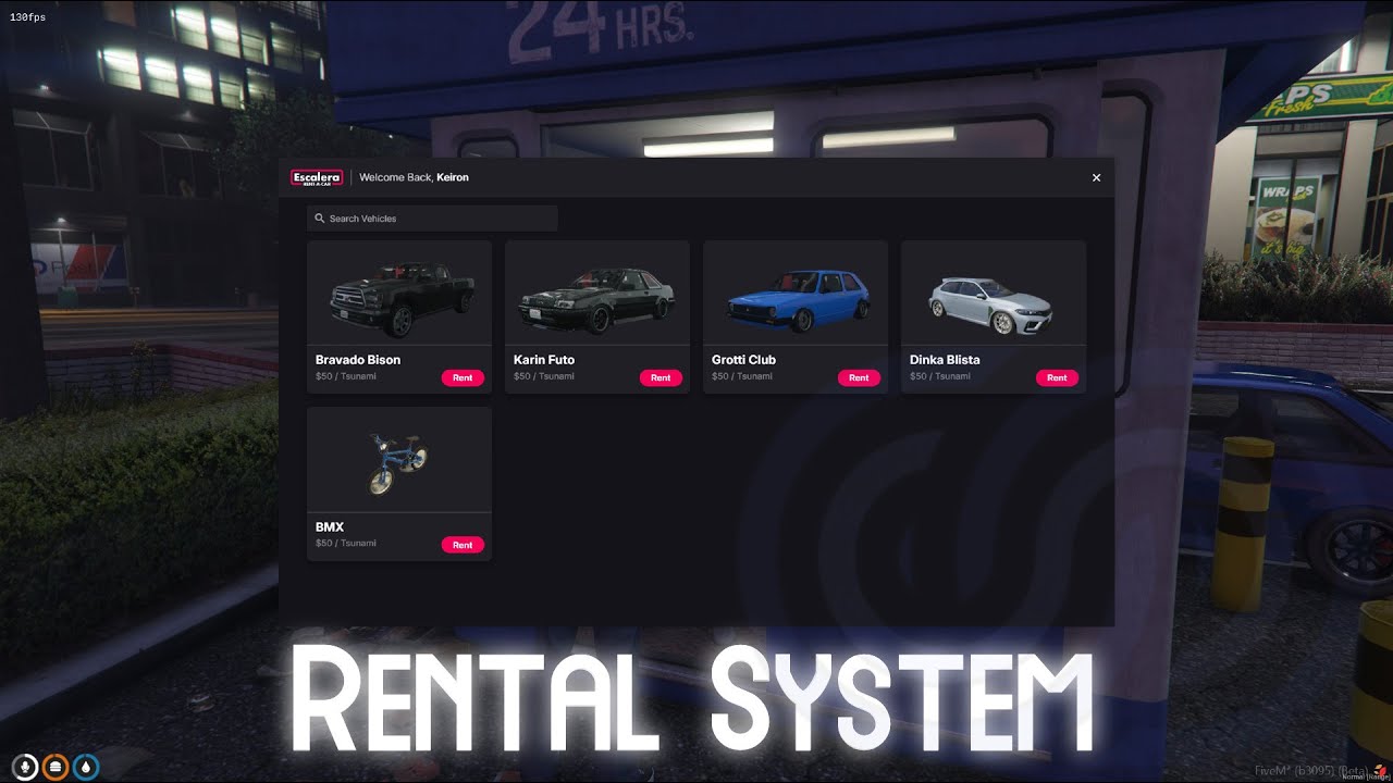 FiveM Advanced Rental System - YouTube