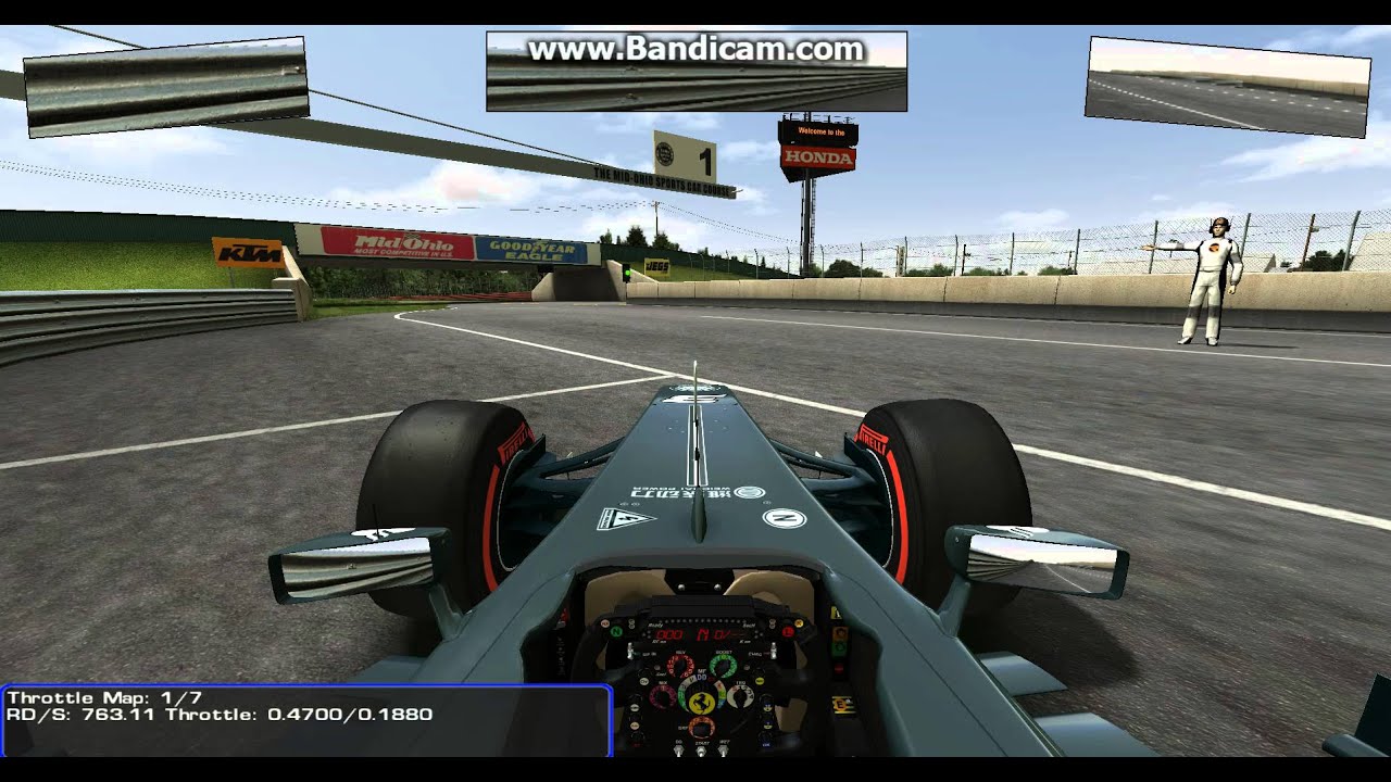 RFE Throttle map implementation for rFactor - YouTube