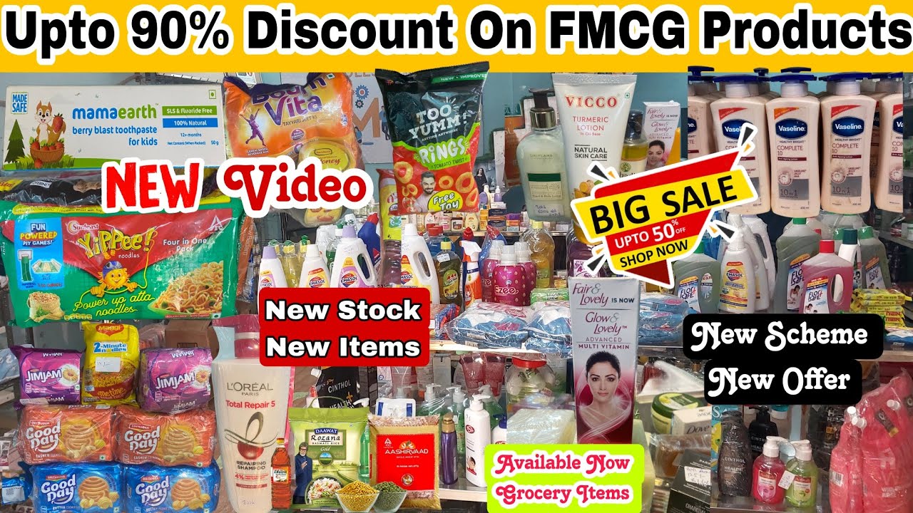 Upto 90% Discount Fmcg Products 100% Original ||Grocery items ||Lot items in delhi||Fmcg Grocery ...