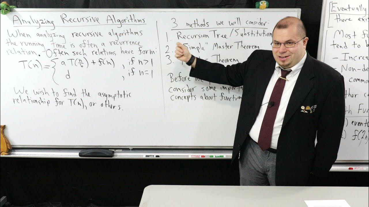 F2021 CS 340 Lecture 29 (Analyzing Recursive Algorithms, Smoothness, Factorial) - YouTube