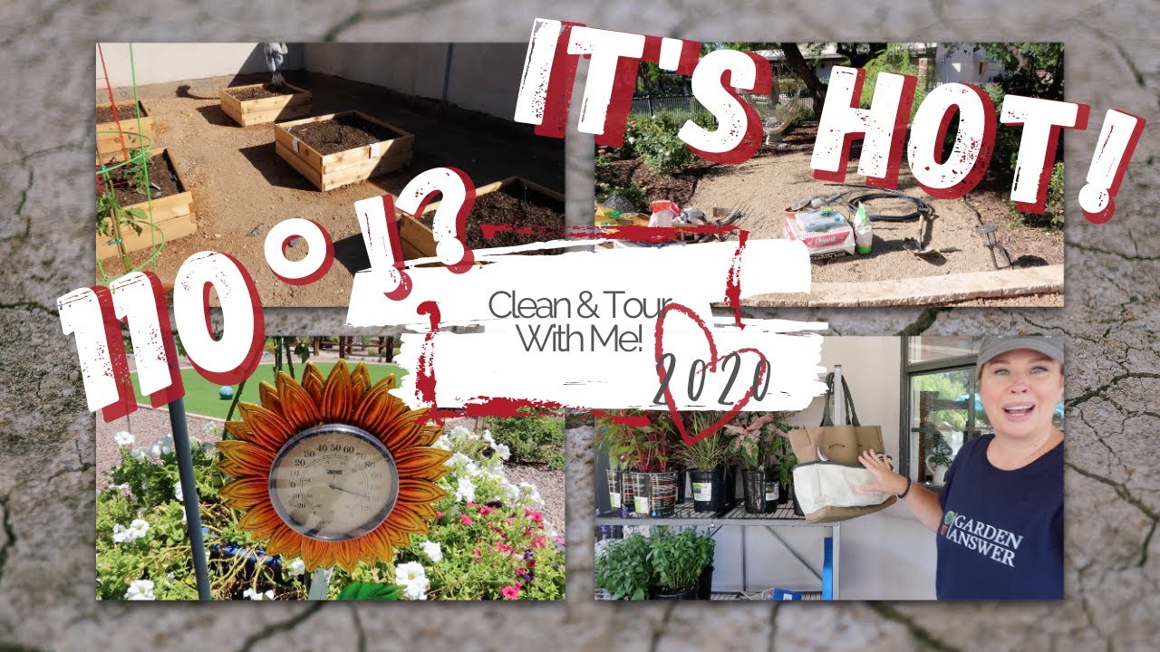 Clean With Me|back patio clean & spruce up|Backyard & Vegetable Garden ...