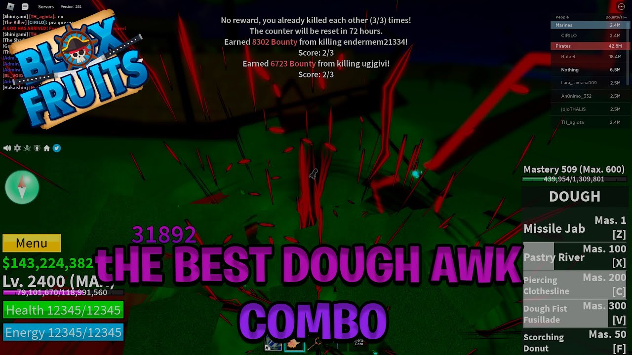 Esse COMBO de DOUGH AWK é tão OP que me ACUSARAM de usar SCRIPT - YouTube