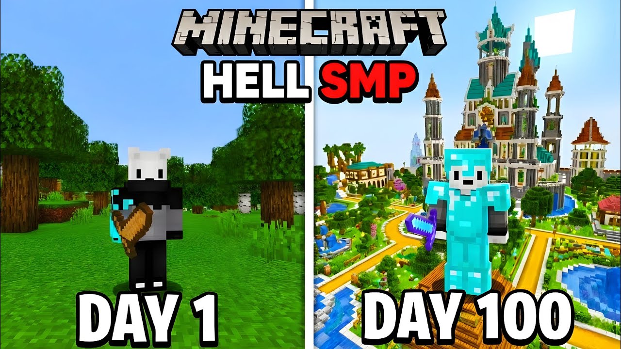 First Day in Hell SMP 😳 | Minecraft SMP Episode 1” With ft. @KING ...