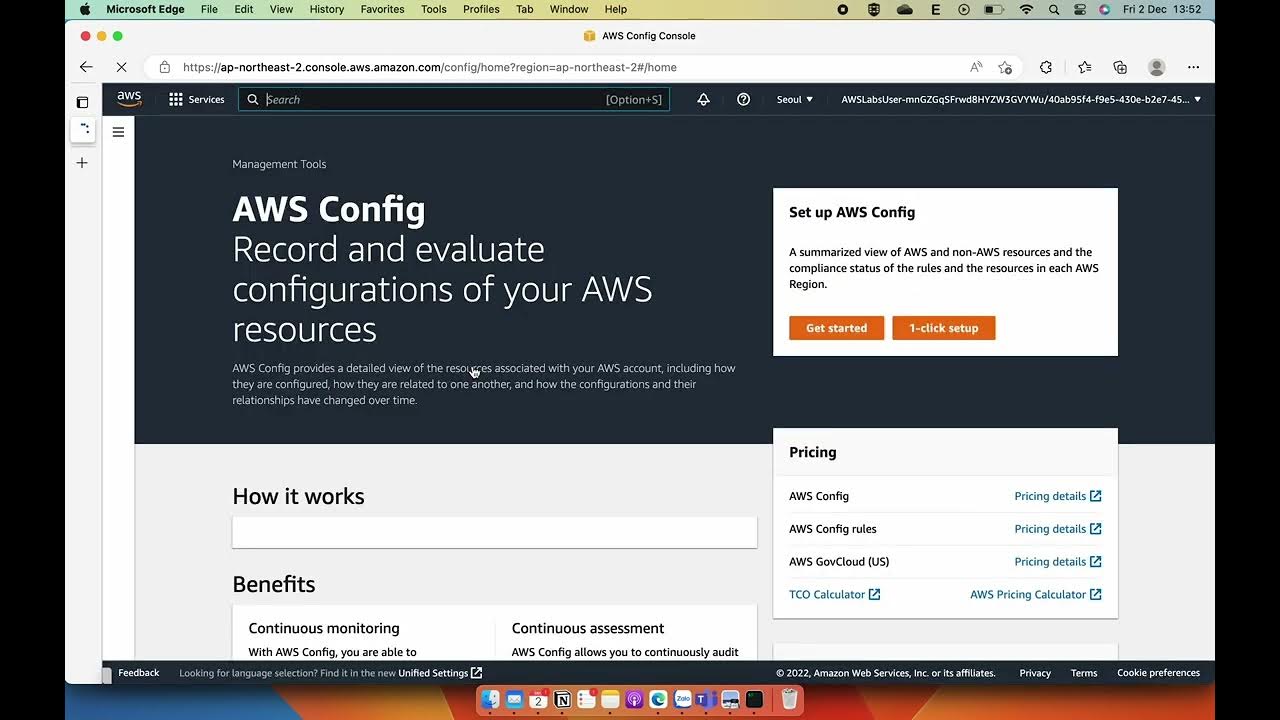AWS SysOps Lab 1 Auditing Your AWS Resources with AWS Systems Manager and AWS Config - YouTube