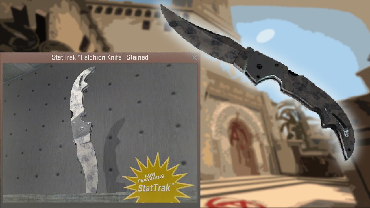 Falchion Knife | Stained | In-Game Preview - YouTube