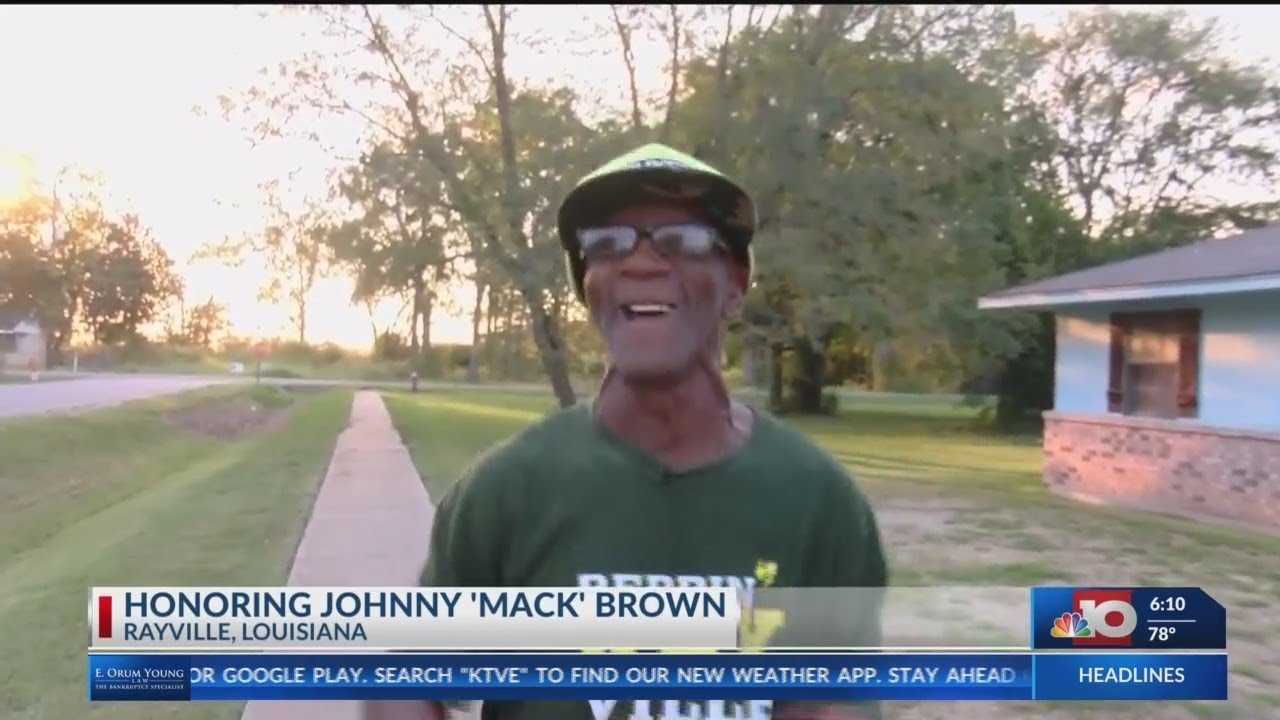Honoring Johnny "Mack" Brown - YouTube