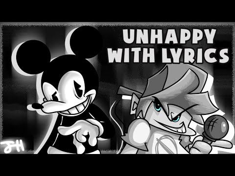 (READ PINNED) UNHAPPY WITH LYRICS (ft. @MysticThunder) - SuicideMouse.AVI Cover