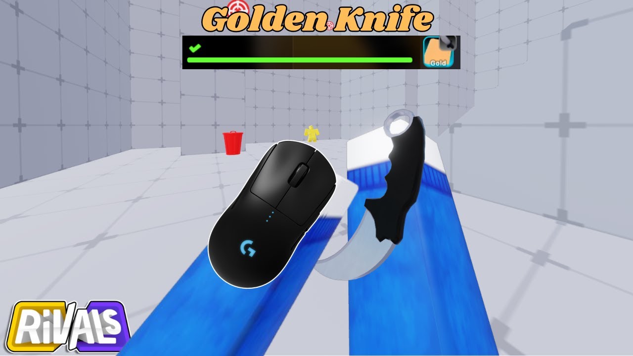 Getting The Gold Wrap On The Karambit In Roblox Rivals! - YouTube