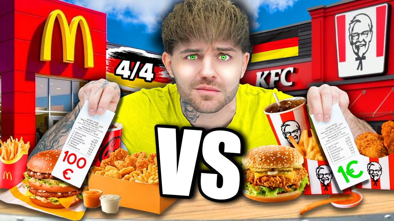 Testujemy MCDONALD'S vs KFC w NIEMCZECH! *które lepsze?* - YouTube
