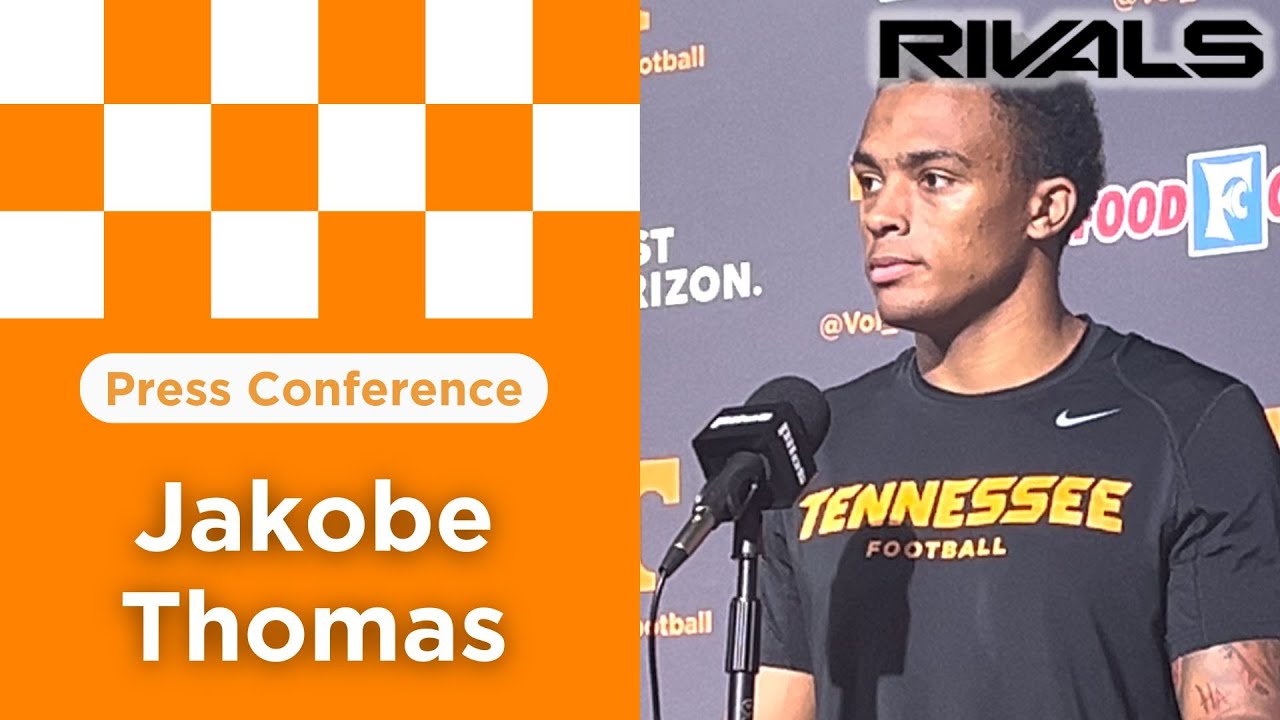 Tennessee football safety Jakobe Thomas talks upcoming Florida game ...