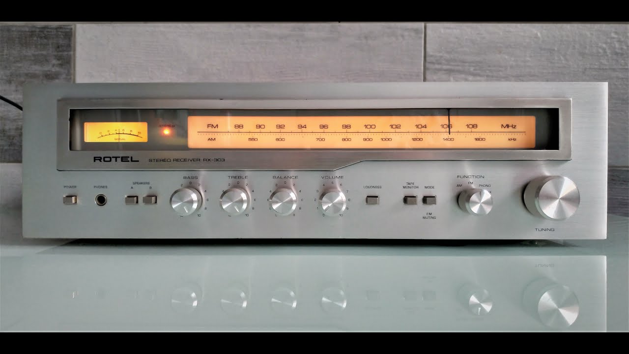 ROTEL RX-303 Receiver (made in Taiwan, 1978) - YouTube
