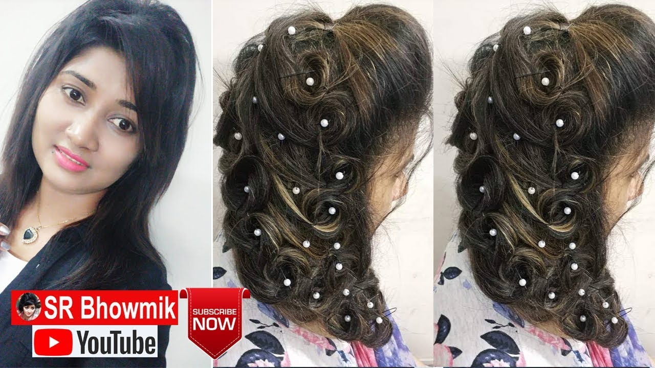 Gorgeous Hair Style Tutorial without spray By Shilpi Bhowmik - YouTube