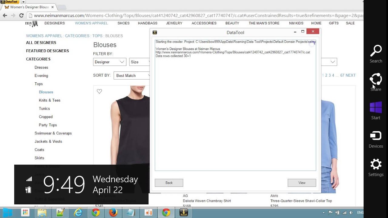 neimanmarcus web Scraping by datatoolbar - YouTube