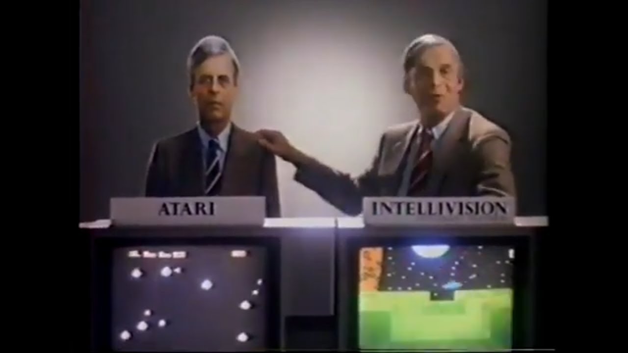 Intellivision vs. Atari George Plimpton TV Attack Ads - YouTube