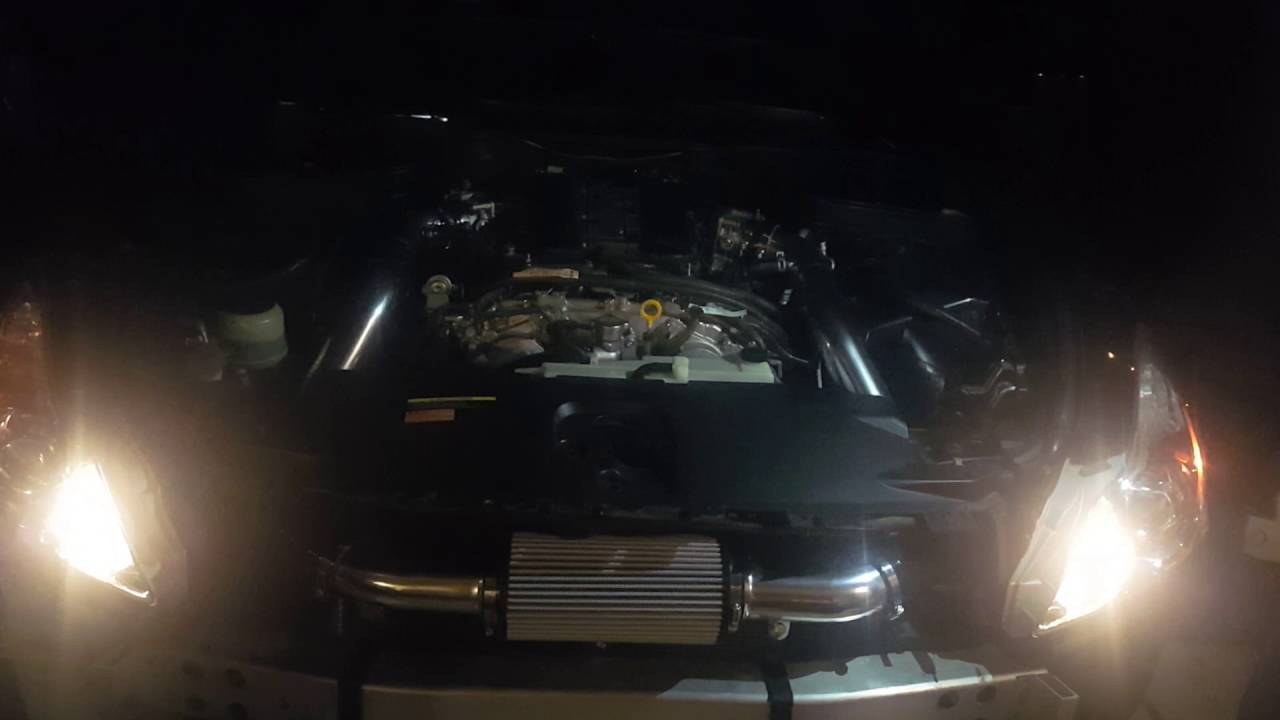 G37s convertable takeda cold air intake - YouTube
