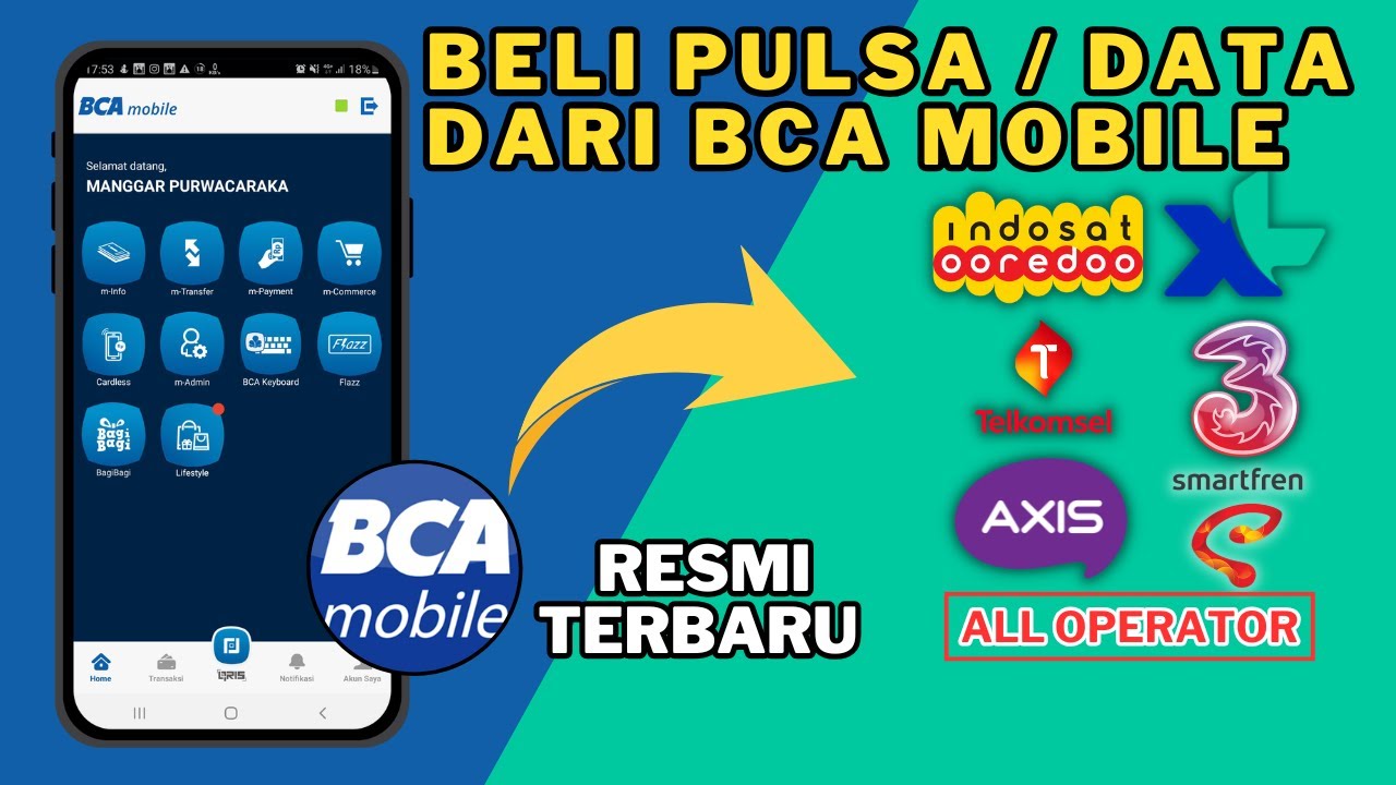 Cara Beli Pulsa lewat BCA Mobile Terbaru Semua Operator - YouTube